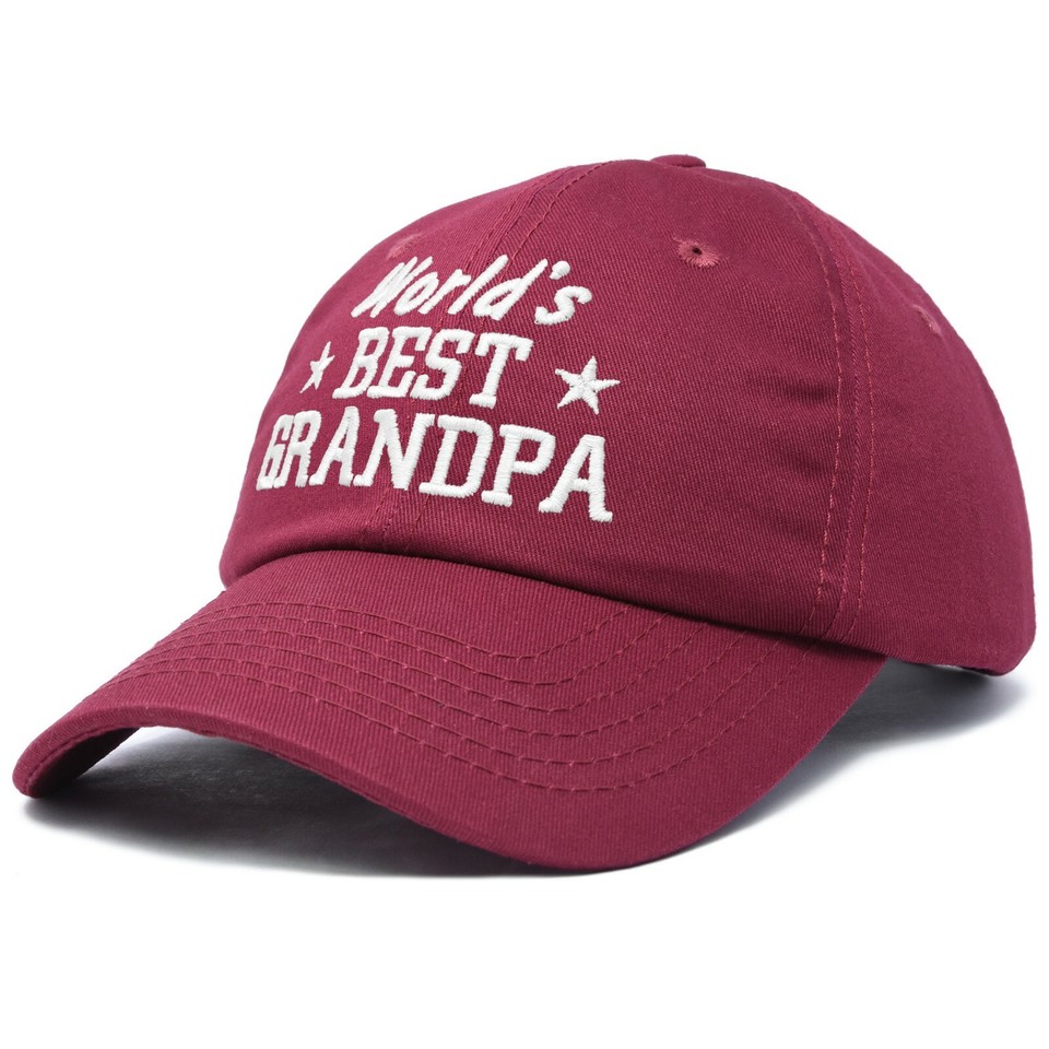 DALIX Worlds Best Grandpa Dad Hat Grandfather Gift Cotton Cap | eBay