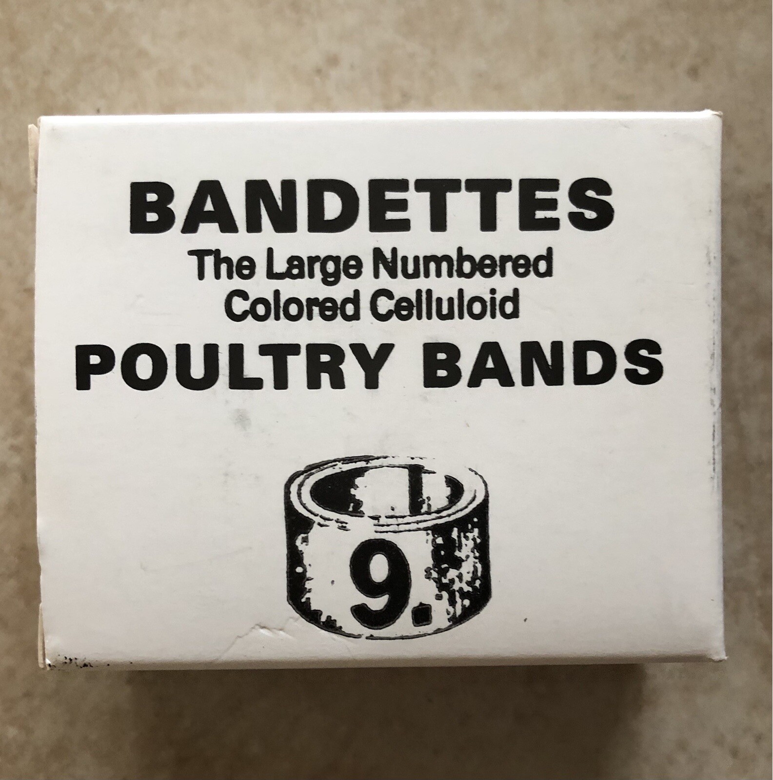 Bandettes For Poultry (Size 9) Clip Celluloid Leg Bands 25/Pieces ...