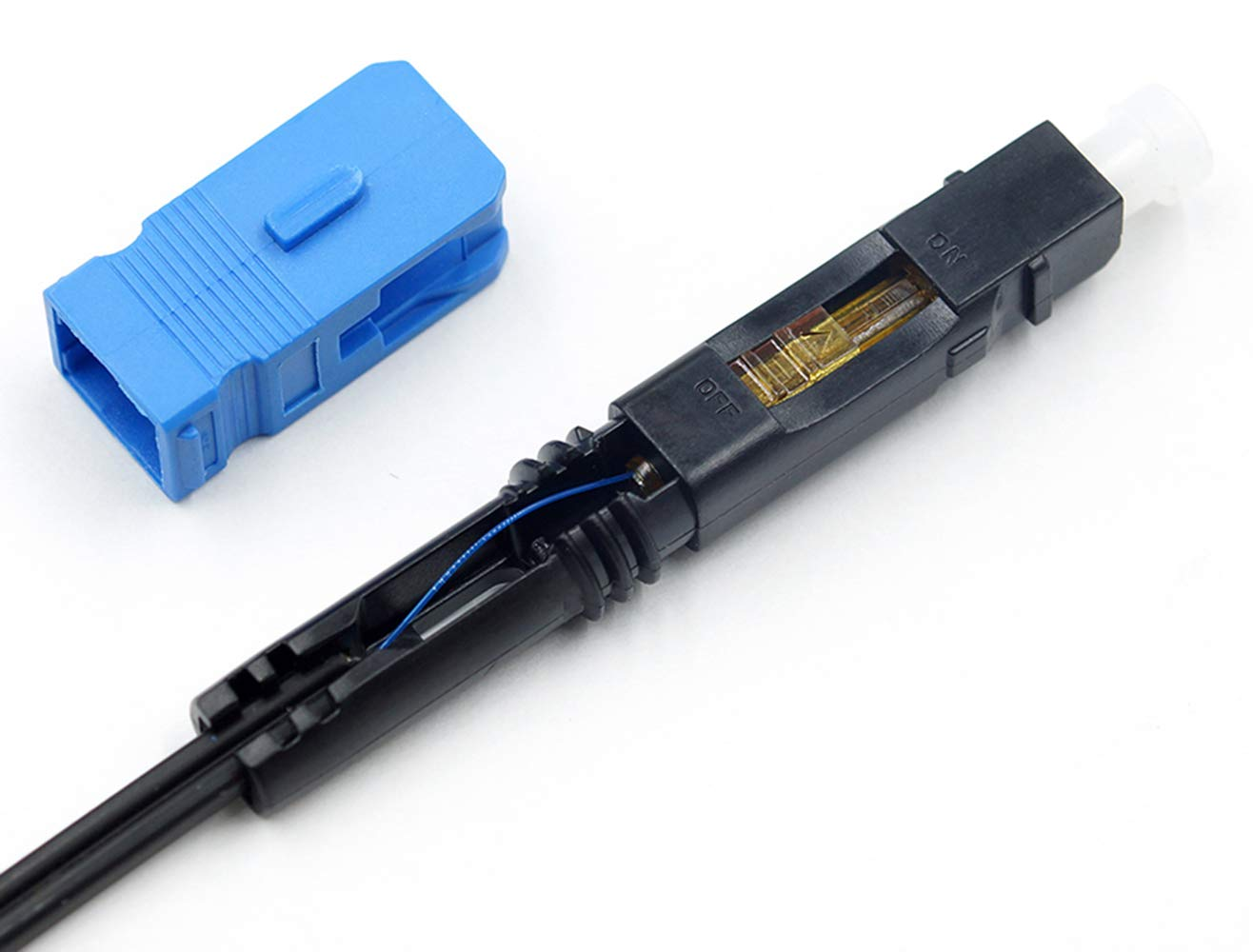 100Pcs SC UPC Fiber Optic Quick Connector with Matched Tools Fiber ...