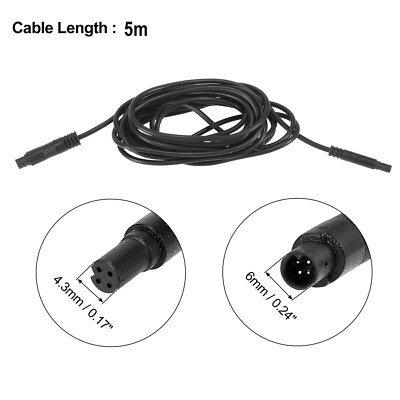5m 4-pin Car Reverse Camera Extension Cable (GS51) Dash Rear Backup ...