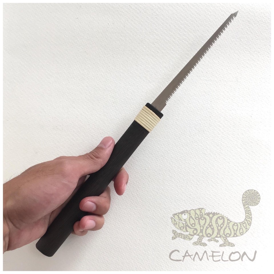 Japanese Wood Saw 120mm RYOBA MAWASHIBIKI KUGIHIKI KATABA DOZUKI ...