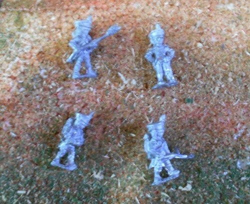 Lot: 4 Napoleonic Artillery Crew (#A); 15mm Military Miniature, Vintage ...