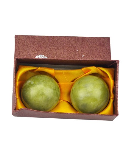 StreLarge Green Jade Baoding Balls - Chinese Health Stress Exercise ...