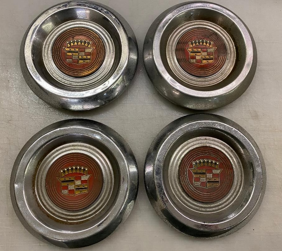 OEM CADILLAC "SABRE" CENTER CAPS WHEEL COVER SET x4 DRIVER QUALITY ...