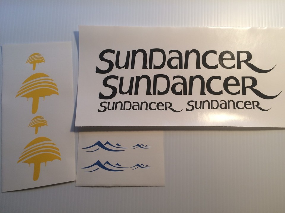 4 Sea Ray Sundancer MARINE VINYL Sun Dancer Boat Decals 2- 24 inch 2 ...