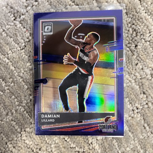 2020-21 Donruss Optic Purple Prizm Damian Lillard Portland Trail ...