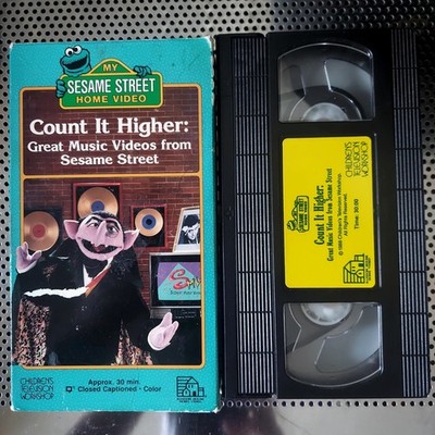 Sesame Street Count It Higher VHS Tape Great Music Videos PBS CTW ...