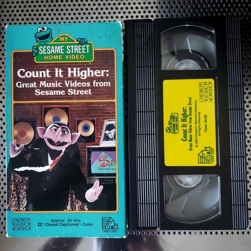 Sesame Street Count It Higher VHS Tape Great Music Videos PBS CTW ...