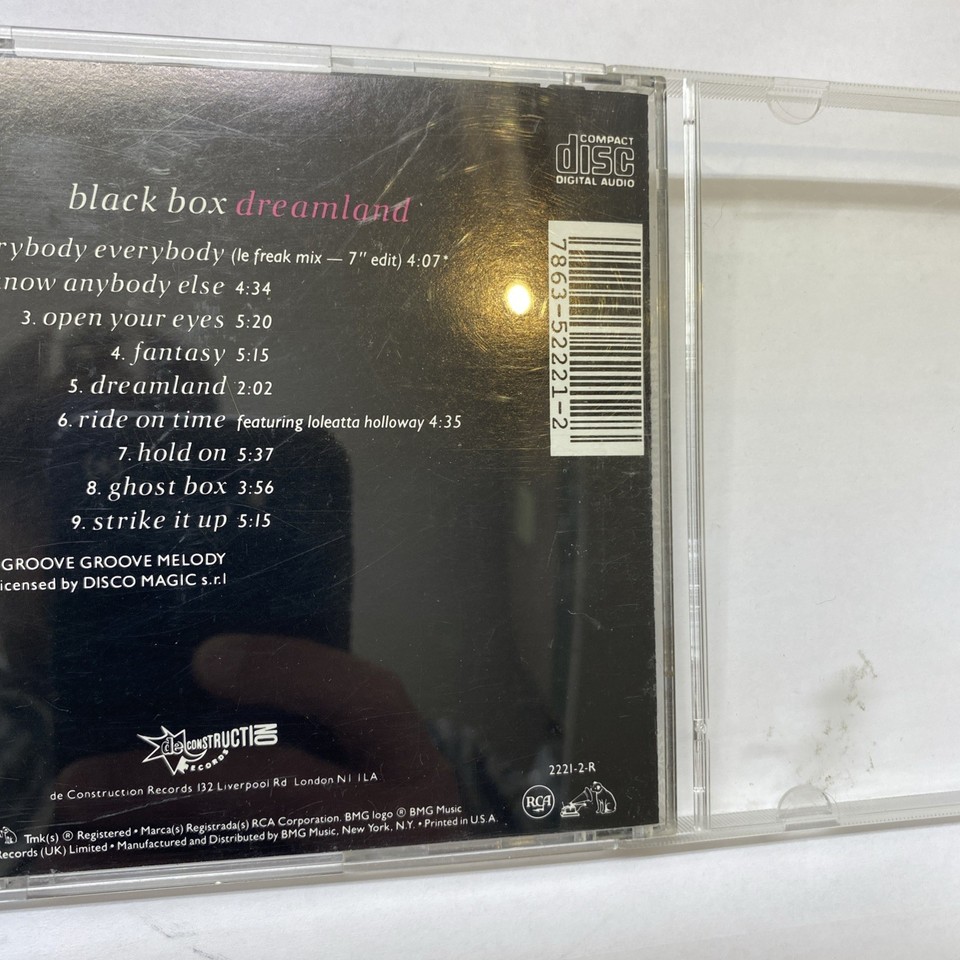 Dreamland by Black Box (CD, 1990, BMG) 78635222128| eBay