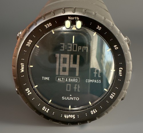 Suunto Core Black Outdoor Sport Watch with Altimeter Barometer Compass ...