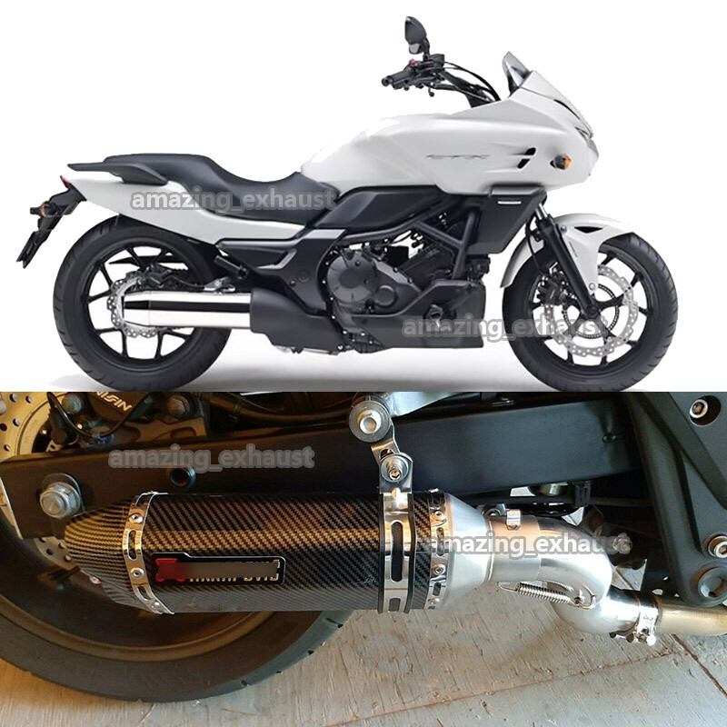For Honda CTX 700 CTX800 Motorcycle Mid Exhaust Link Pipe Slip On 51mm ...