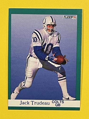 Jack Trudeau 1991 Fleer Base #86 Indianapolis Colts | eBay