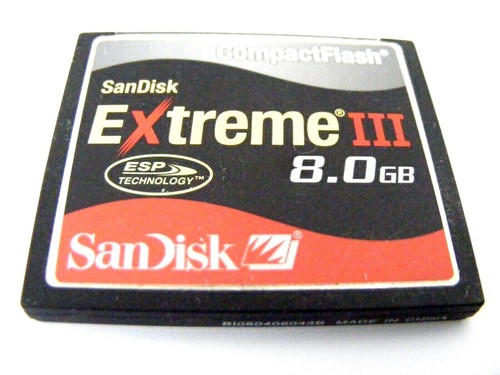 8GB Compact Flash Card Extreme III ( 8 GB CF Karte ) SanDisk gebraucht ...