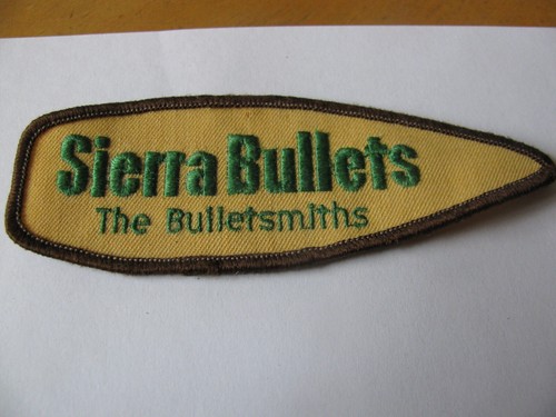 SIERRA BULLETS THE BULLETSMITHS GUN AMMO PATCH EMBROIDERED NEW NOS ...