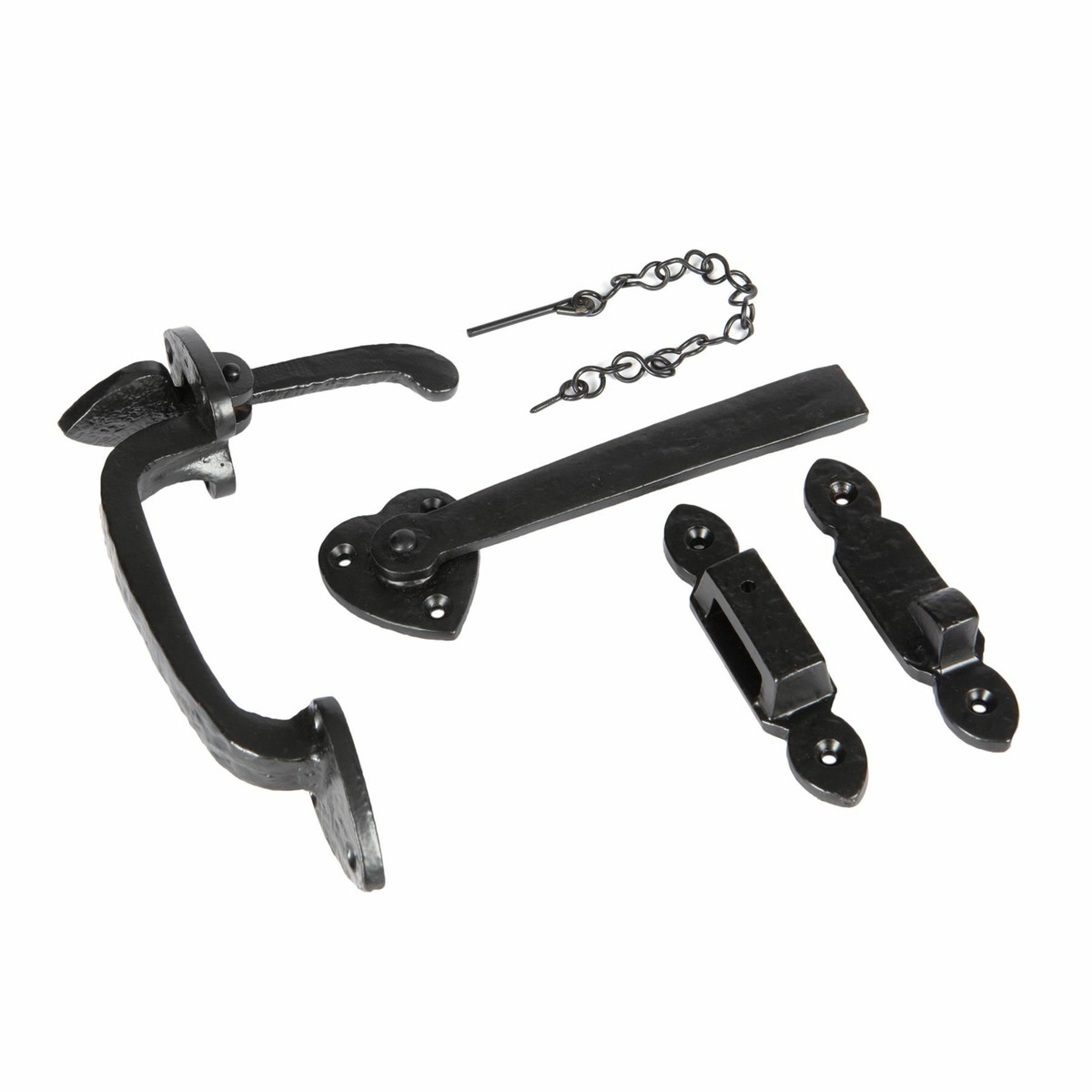 Double Thumb Gate Latch Solid Bronze Textured Double Thumb Latch