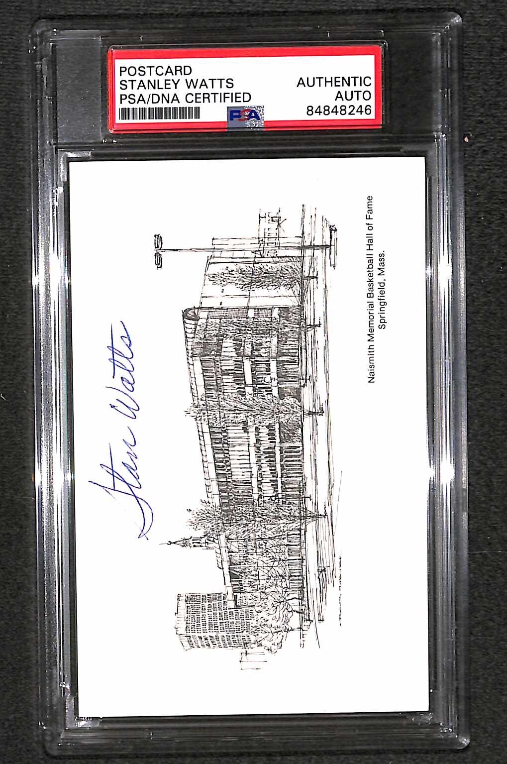 Stan Watts BYU Signed Autographed Basketball Hall of Fame HOF Postcard ...