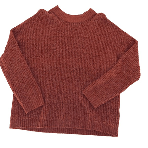 American Eagle Womens Knitted Long Sleeve Pullover Sweater Rust ...