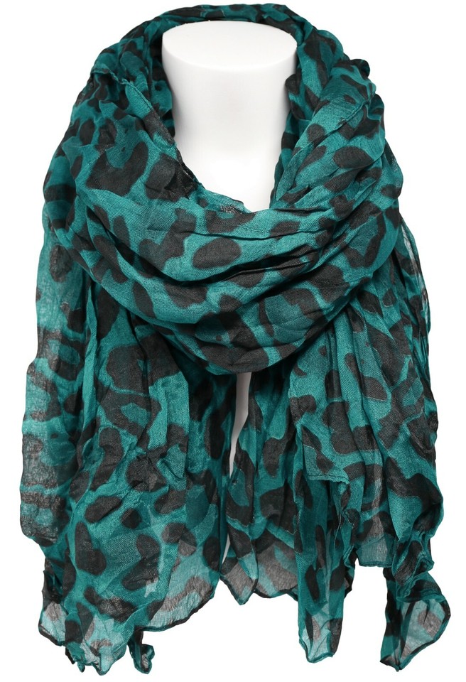 Classic Leopard Print Scarf Full Body Look Crinkle Scarf | eBay
