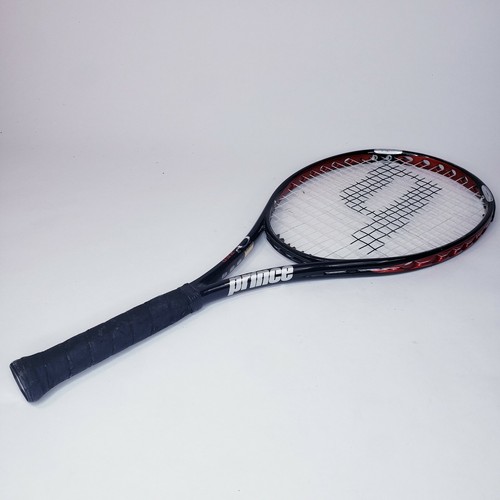 Prince Q3 Red Tennis Racquet Titanium Tungstan Carbon Triple Threat ...