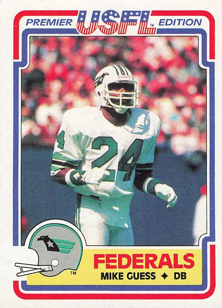 MIKE GUESS 1984 TOPPS USFL #126 | eBay