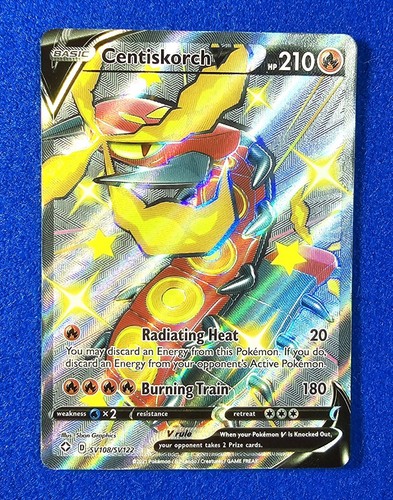 Centiskorch V SV108/SV122 Shining Fates Set SHINY VAULT Pokemon Card ...