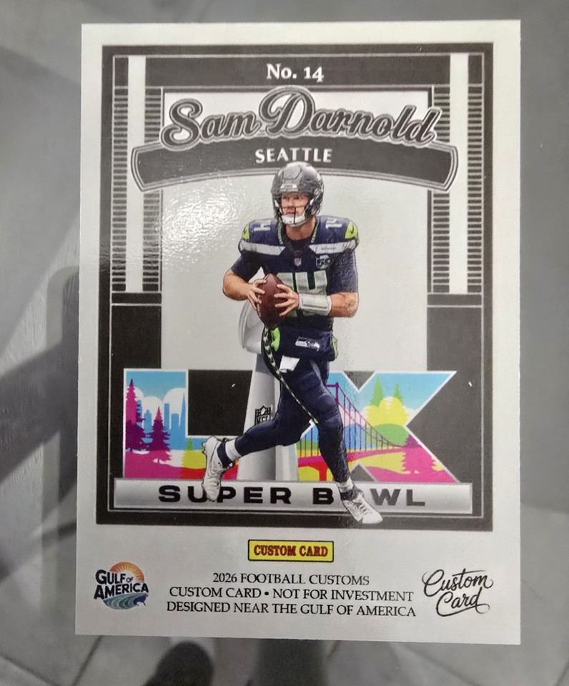 2026 Sam Darnold Custom Downtown Card | eBay