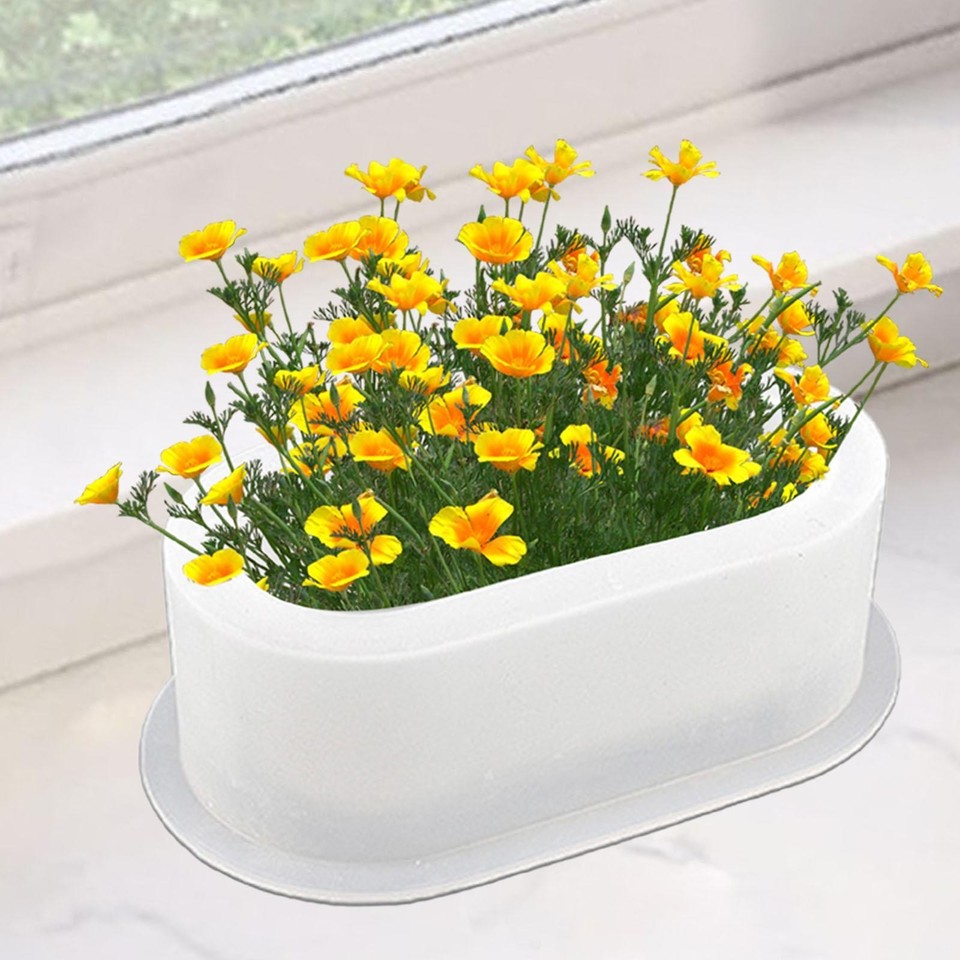 Silicone Casting Flower Pot Casting,Crafts Making Container | eBay ...