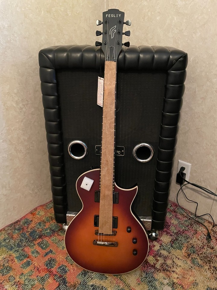 Fesley FLP350 Electric Guitar 2025 - Matte Sunburst W/Gig-bag NEW! | eBay