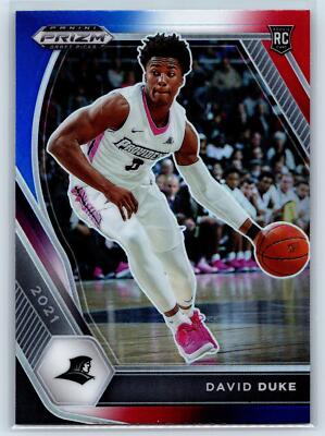 David Duke Jr. 2021 Panini Prizm Draft Picks Red White Blue RC #44 ...
