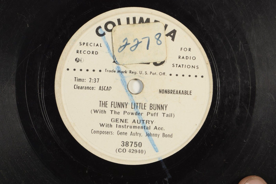 Peter Cottontail - 78 RPM Columbia - Peter Cottontail Gene Autry Promo ...
