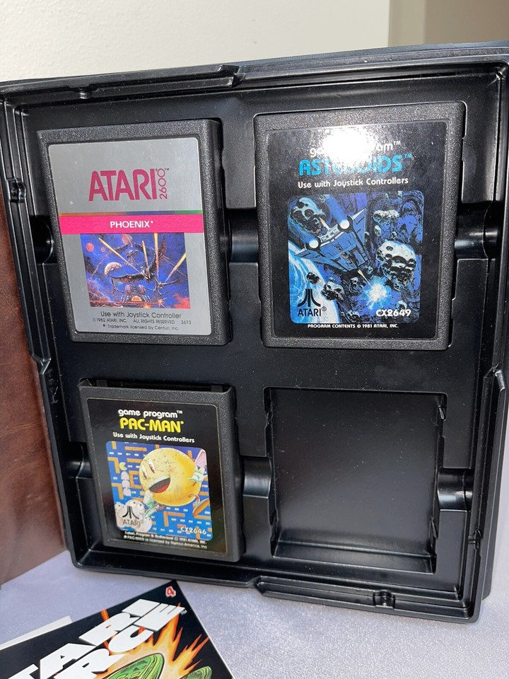 Atari 2600 Game Program Case Cartridge Storage Binder Holder With 7 ...