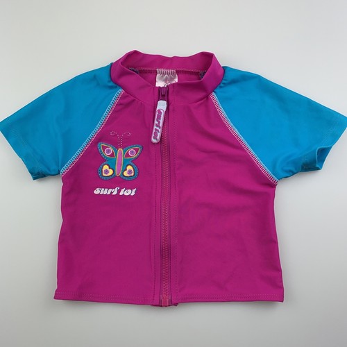 Girls size 00, Target, short sleeve rashie / swim top, FUC | eBay