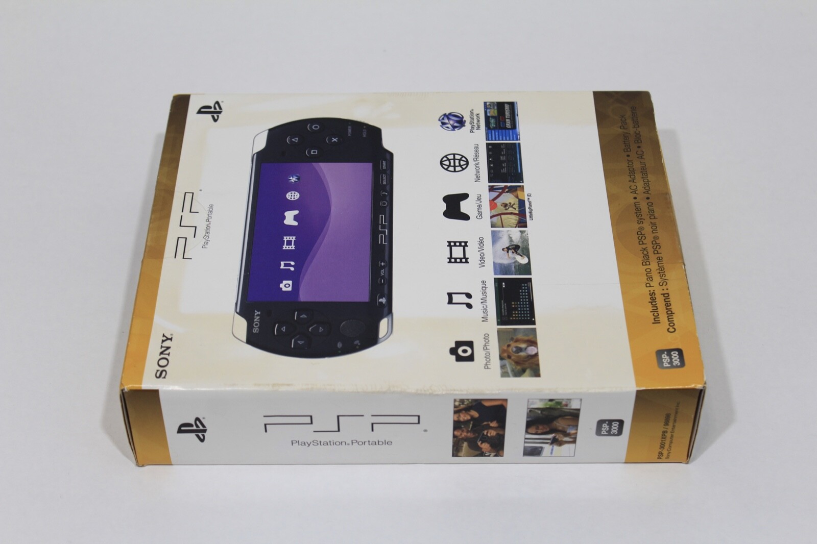 Sony PSP-3000 Launch Edition 64MB Piano Black Handheld System for sale ...
