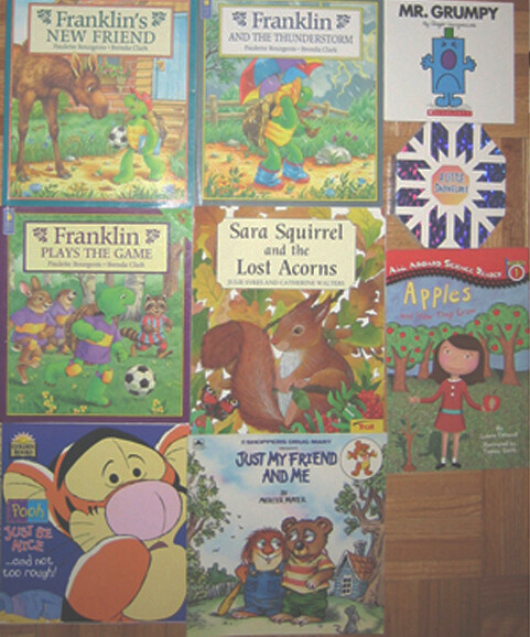 22RB WINNIE THE POOH manners MR GRUMPY APPLES FRIENDSHIP Franklin the ...