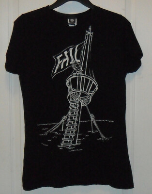 Jinx J!nx Black Failboat knit short sleeve womens shirt Size L | eBay