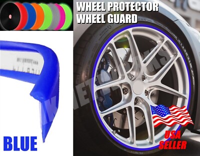 Wheel Rim Edge Guard Protector Universal Fit Silicone 2 Edge Type 4 Pcs ...