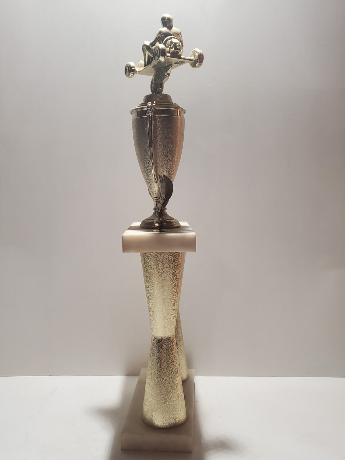 Akron OH Karting Club Go Kart Raceway Race Track 1976 Gold Trophy Vtg ...