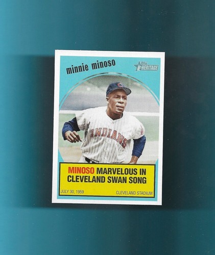 2008 Topps Heritage FLASHBACKS # BF1 MINNIE MINOSO CLEVELAND INDIANS ...
