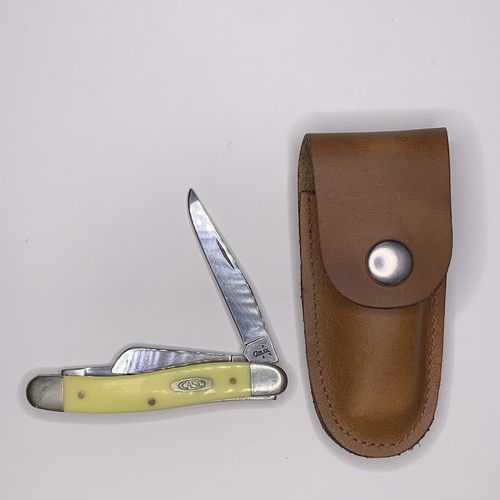 Case XX USA 3318 CV Yellow Folding 3 Dot Pocket Knife | eBay