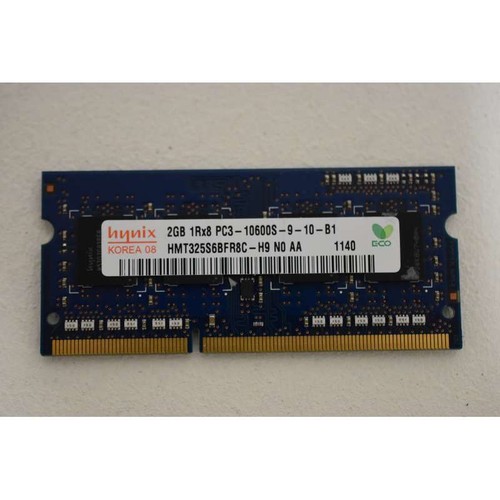RAM Memory 2GB 1Rx8 PC3-10600S 1333MHz DDR3 Sodimm Samsung M471B5773DHO ...