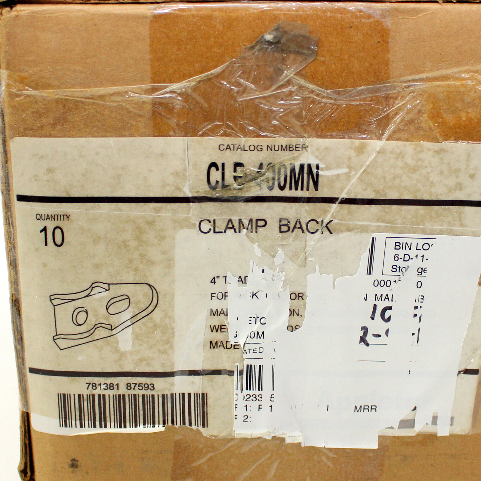 Appleton #CLB-400MN, 4" Malleable Iron Conduit Clamp Back ~ NEW | eBay