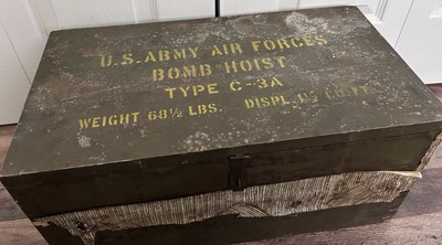 Vintage WWII Military US Army Air Forces Bomb Hoist Box Type C-3A Good ...