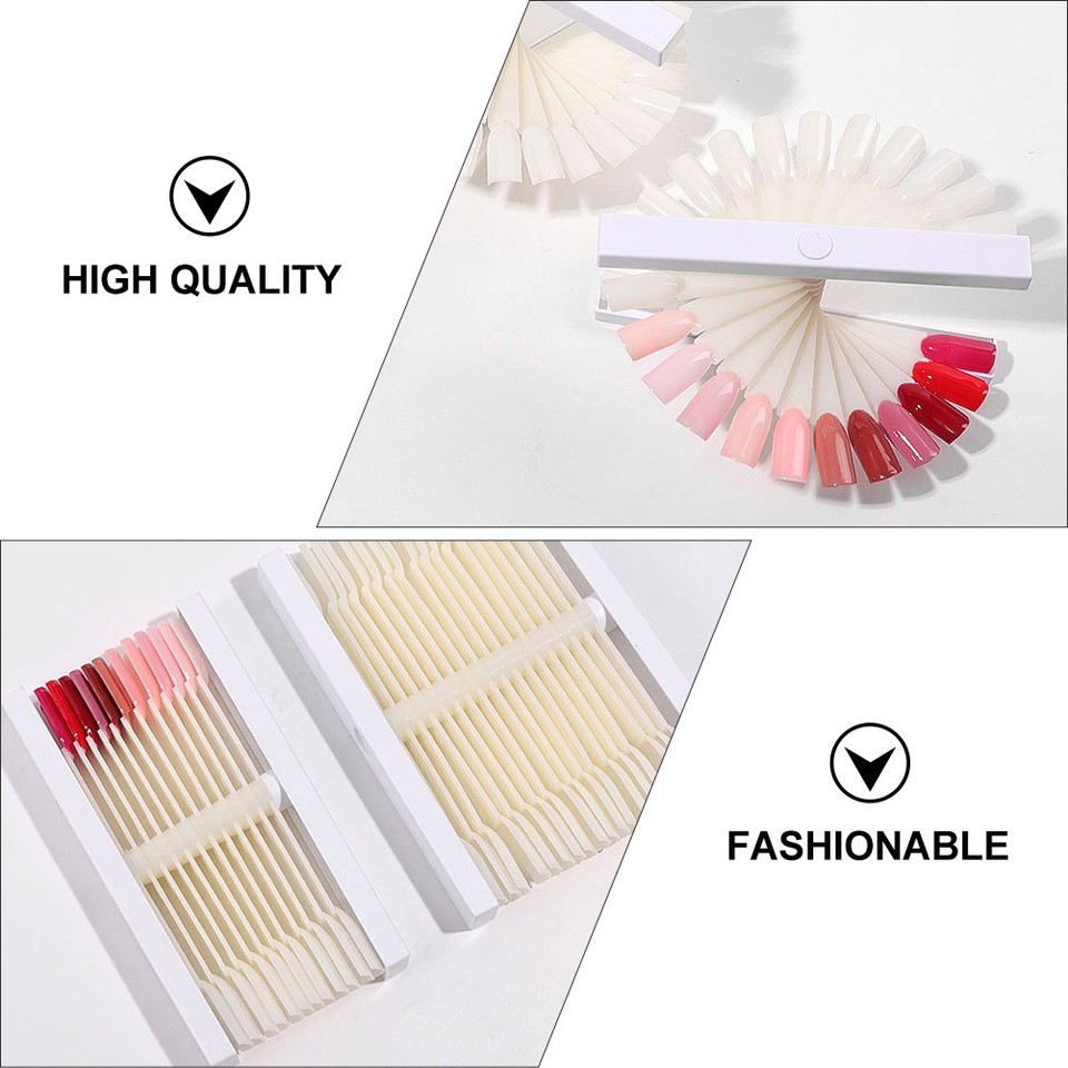 2 Sets Nail Plate Nail Color Cards Display Plate Screw Display Stand ...