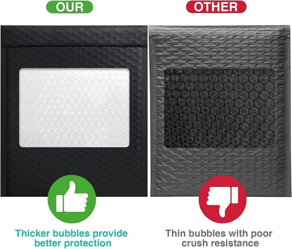 Switory 25pcs Poly Bubble Mailers A4 Padded Envelopes Bubble Envelopes Package | eBay UK