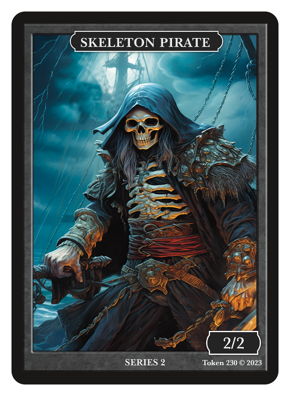 Skeleton Pirate Token Givememana Tokens Series 2 Magic the Gathering ...
