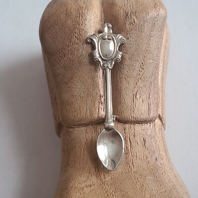 VINTAGE STERLING SILVER SALT SPOON BROOCH NO MONO 925 | eBay