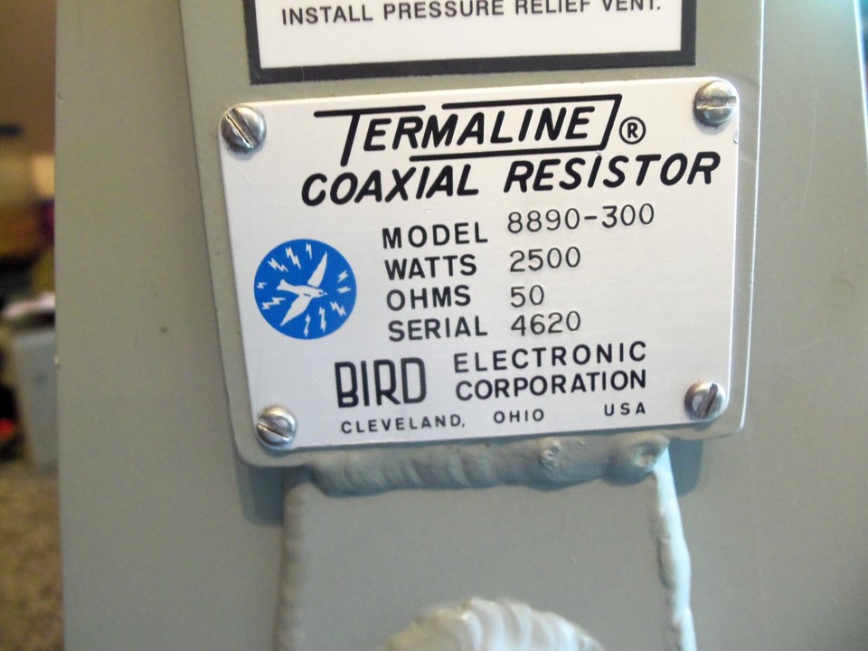Bird 43 8890 Thruline 2500W / 5000W Attenuator Termaline Dummy Load ...