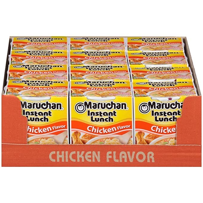 12-Packs Maruchan Chicken Instant Lunch, Ramen Noodles, Food - 2.25 oz ...