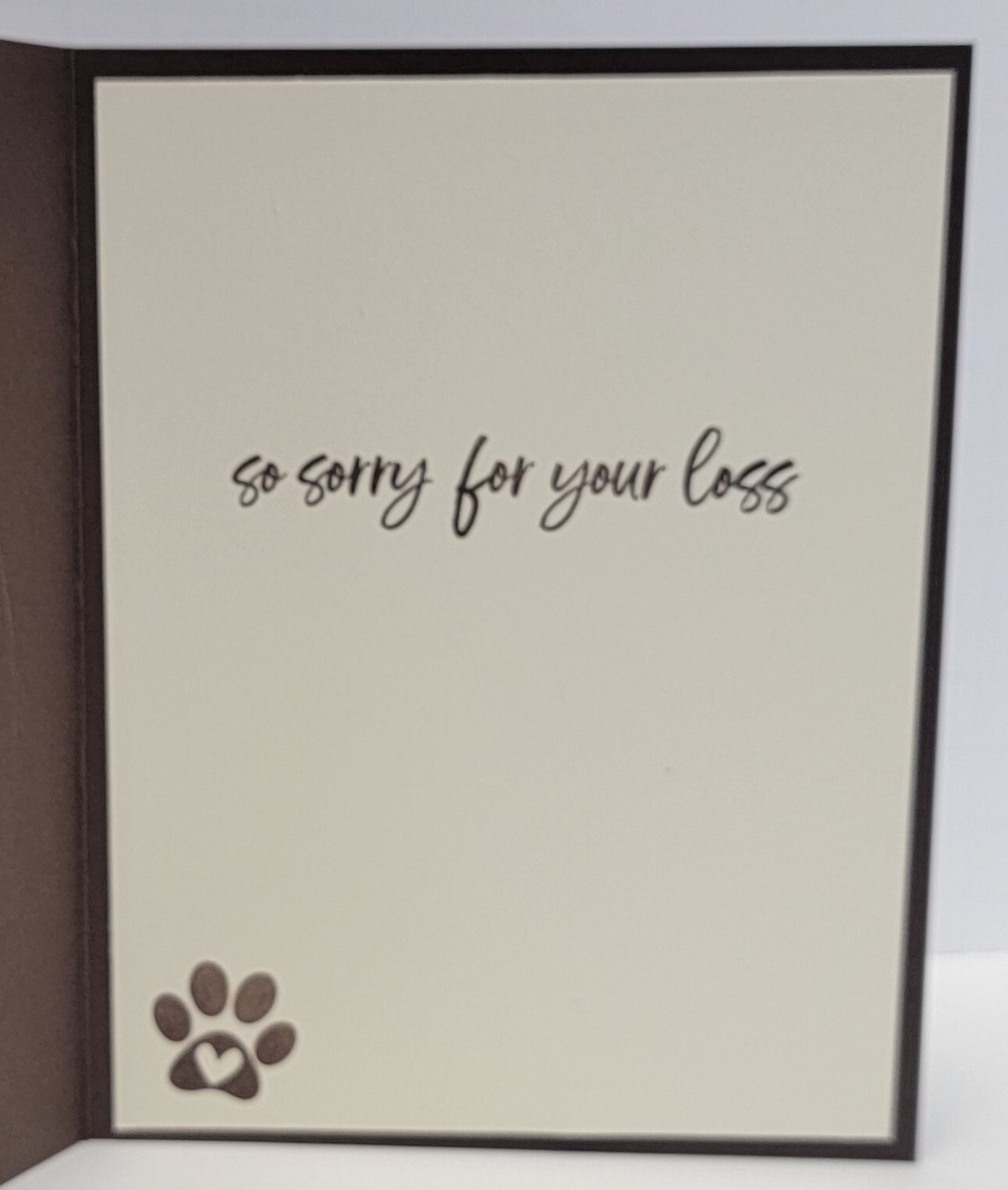 Handcrafted Card - Cat Sympathy - Thinking of You - So sorry for your ...