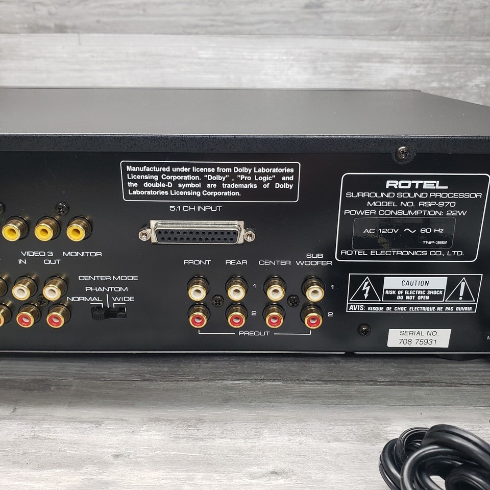 ROTEL Surround Sound Processor RSP-970 with Remote | eBay